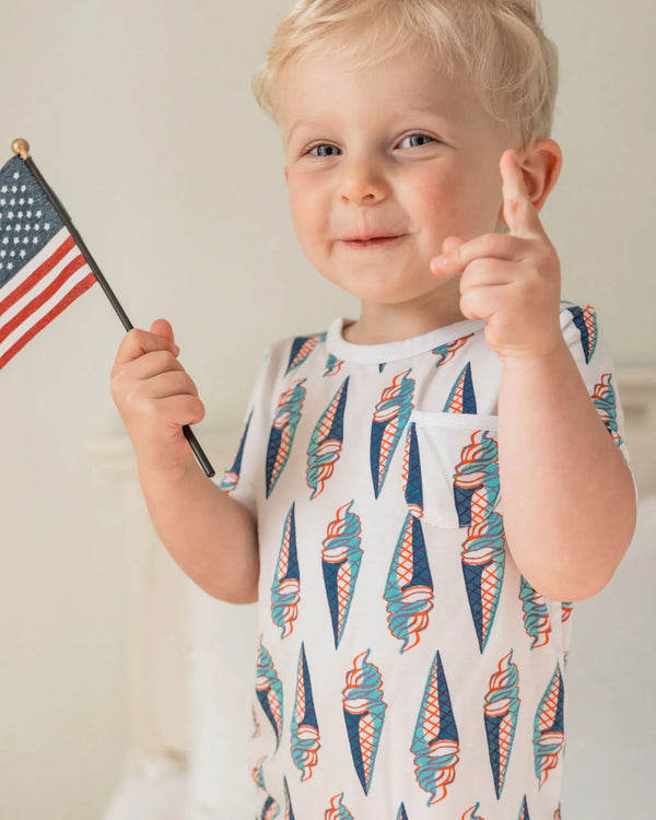 Freedom Cones Short Two Piece Set - Shop Kids' Bamboo Fourth of July ...